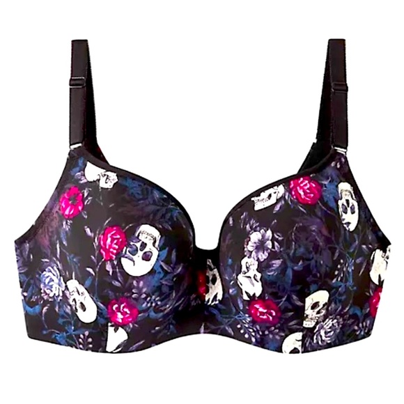 torrid | Intimates & Sleepwear | Torrid Bra Skulls Roses Backsmoothing ...